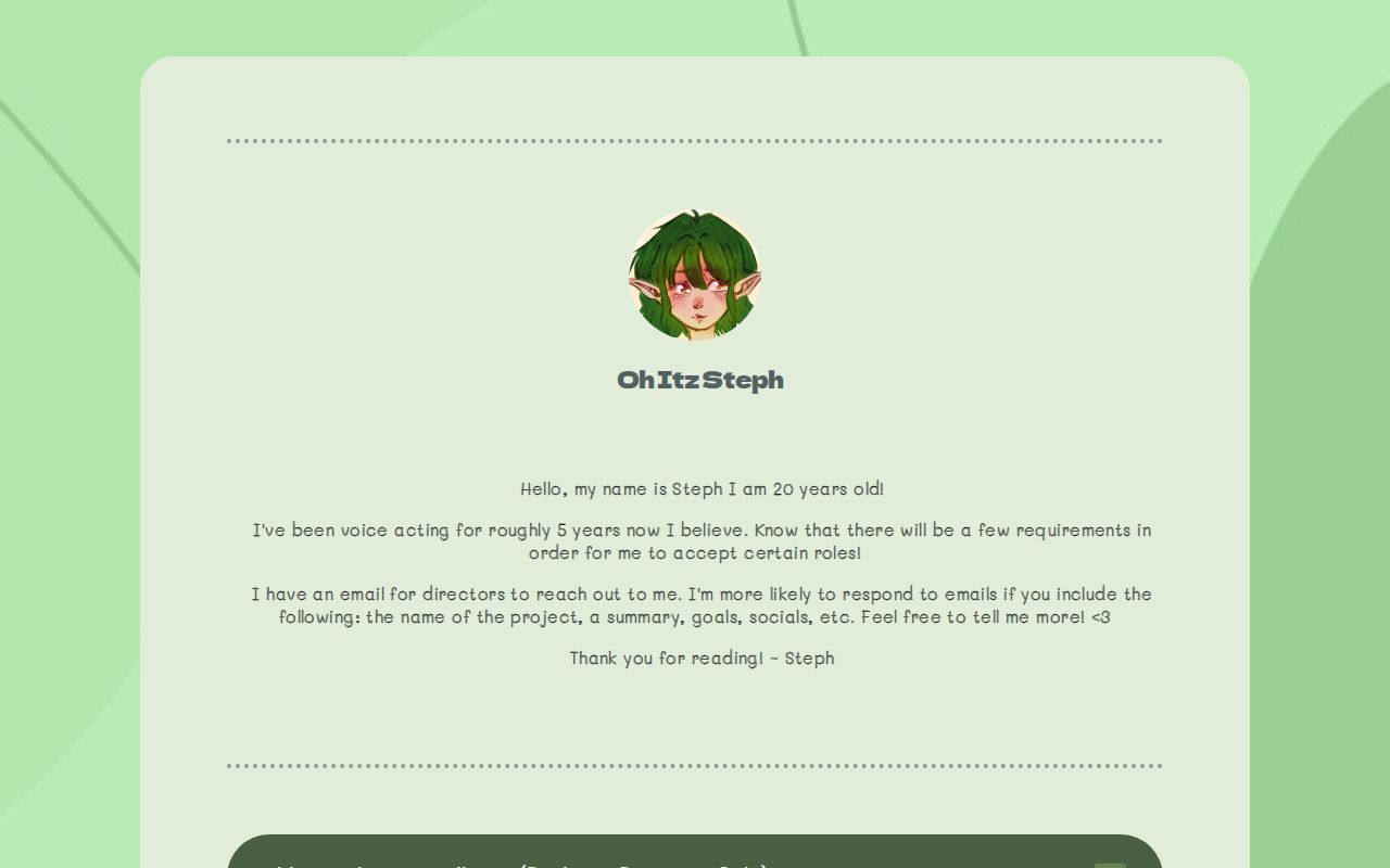 Oh Itz Steph' Socials